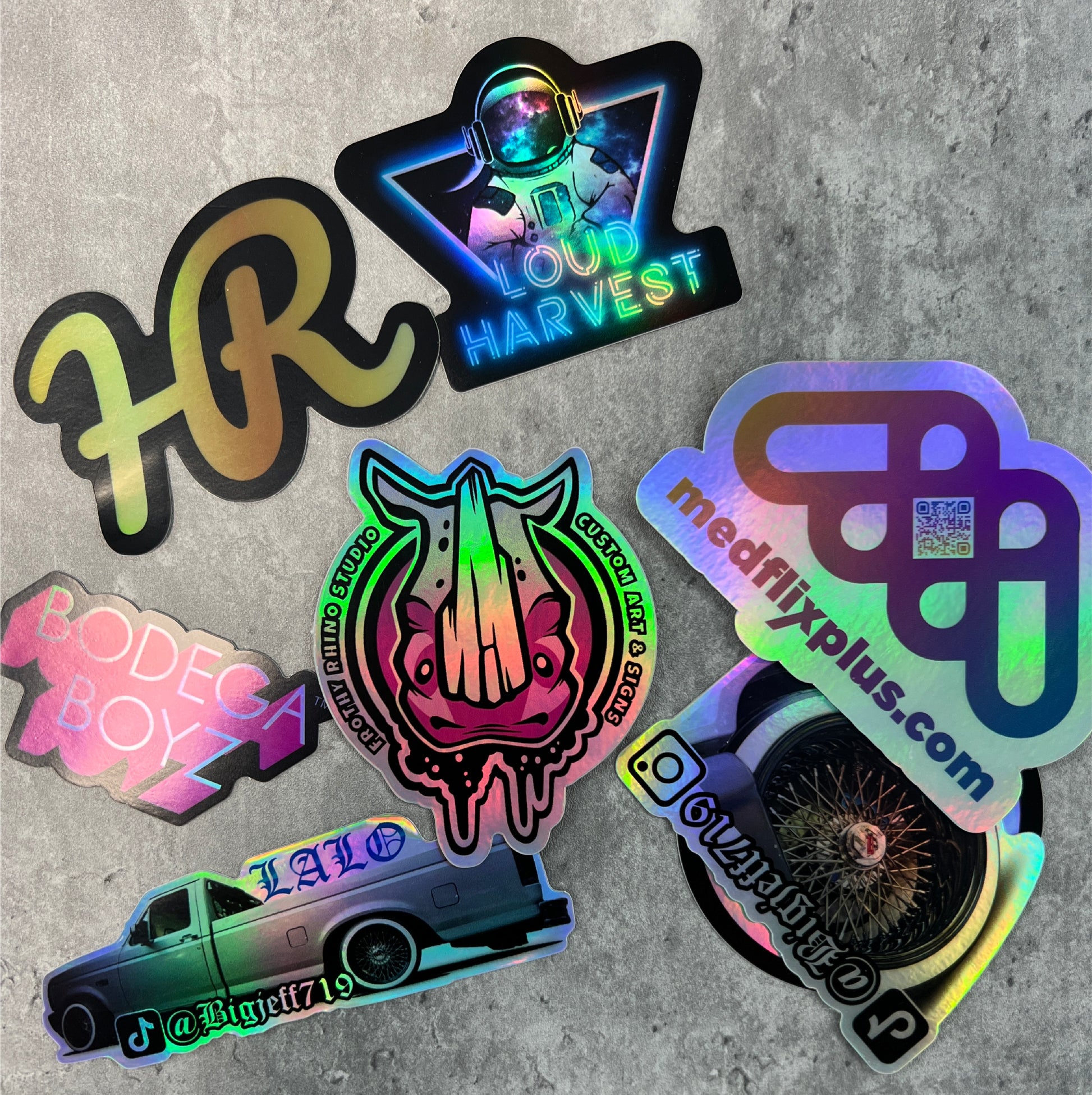 Holographic Shape Cut Stickers – Sticker Phantom