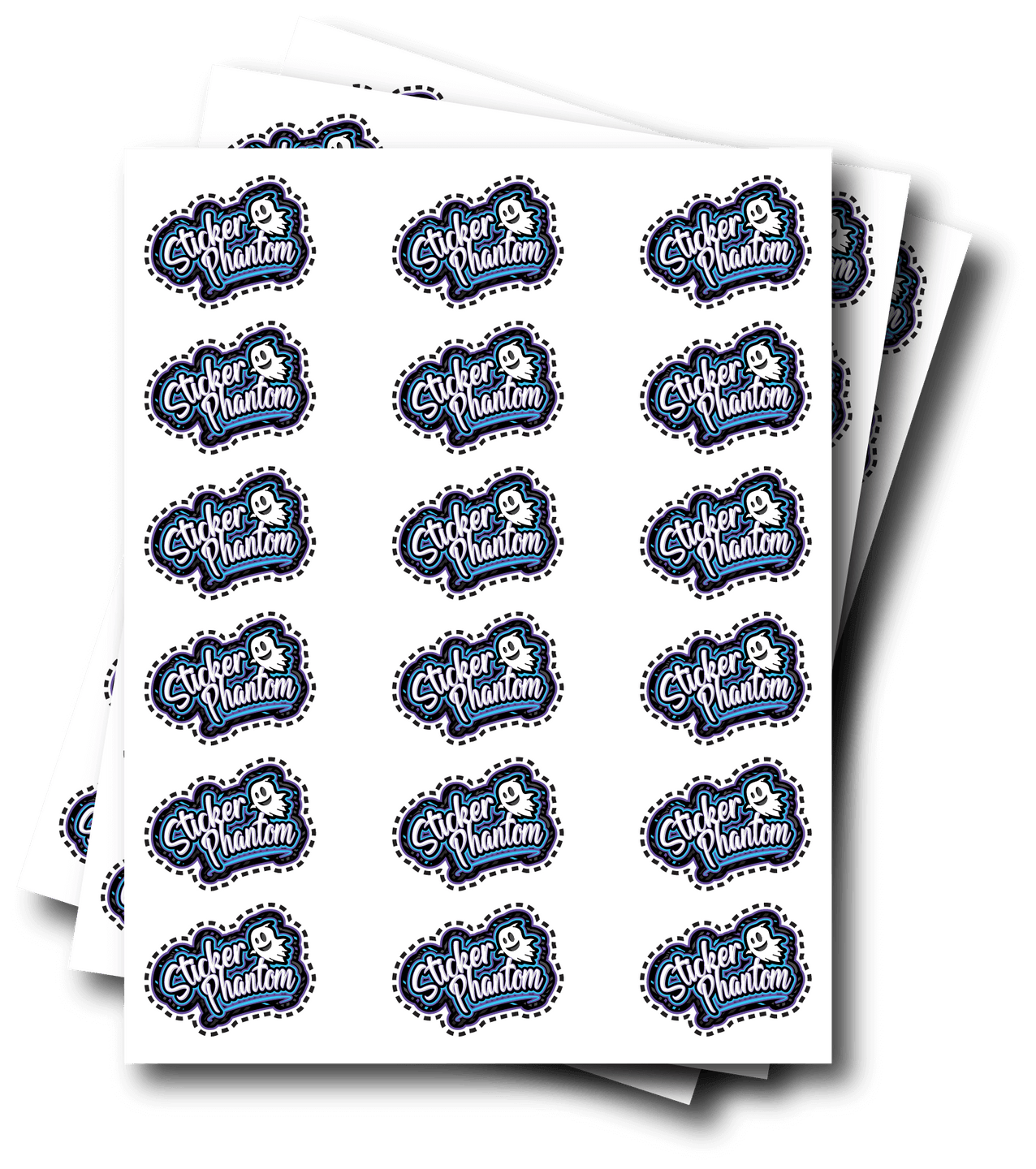 Custom Die Cut Sheet Labels | Sticker Phantom